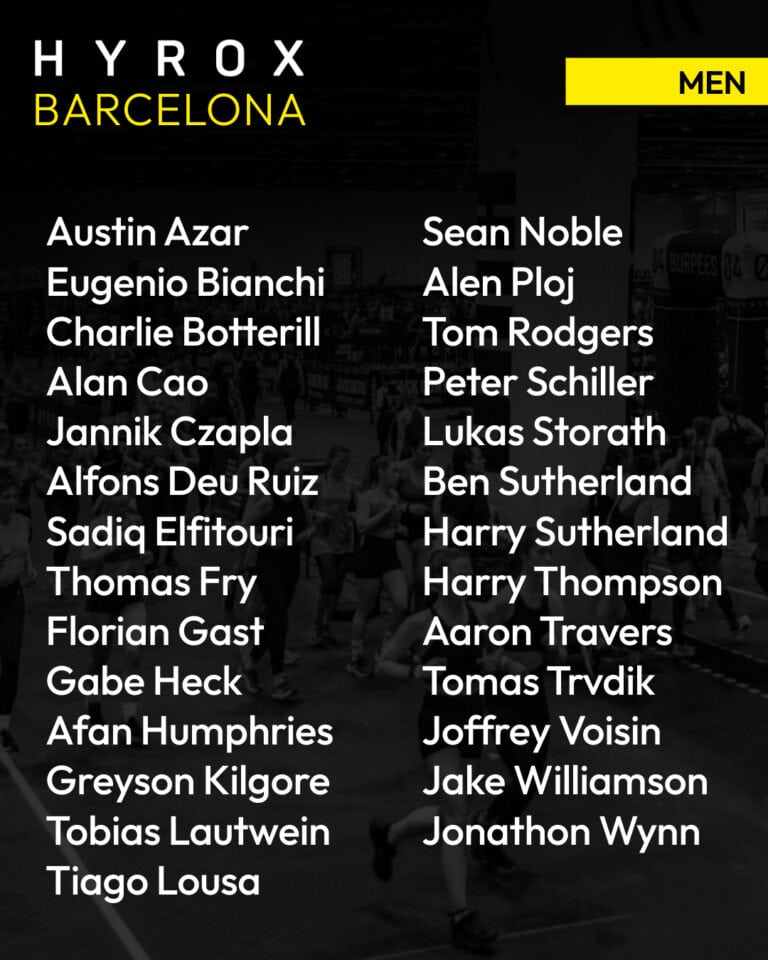 2025 HYROX Barcelona (LCQ) (Elite 15 LCQ): Info, Results, Map & More